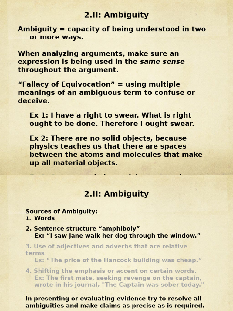2 Chp2II 2III PH160 Lect | PDF | Definition | Vagueness