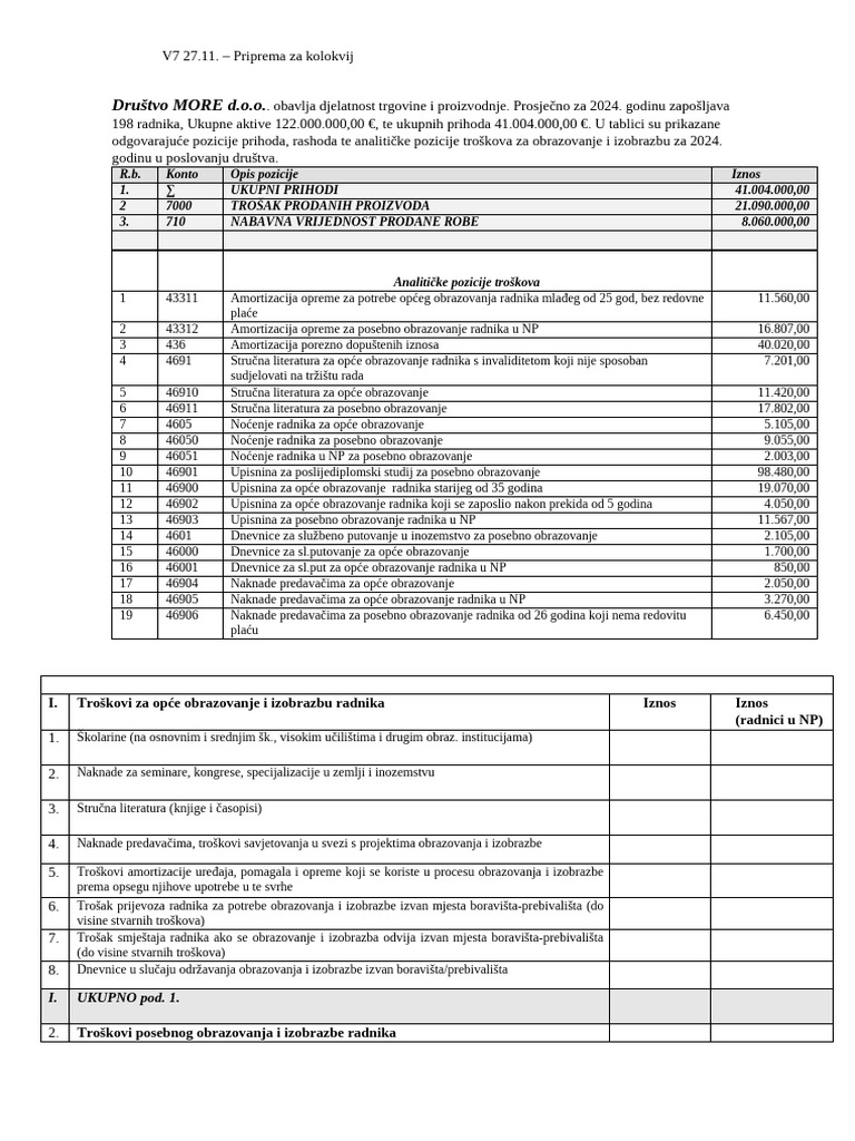 V7 - Priprema Za Kolokvij | PDF