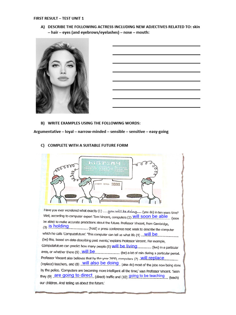 First Result Test Unit 1 | PDF