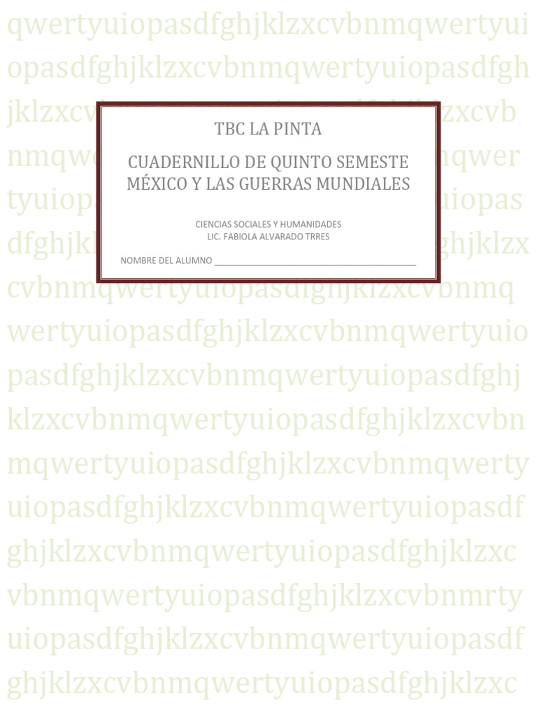 CUADERNILLO DE QUINTO SEMESTRE | PDF | Sindicato | México CUADERNILLO DE QUINTO SEMESTRE | PDF | Sindicato | México