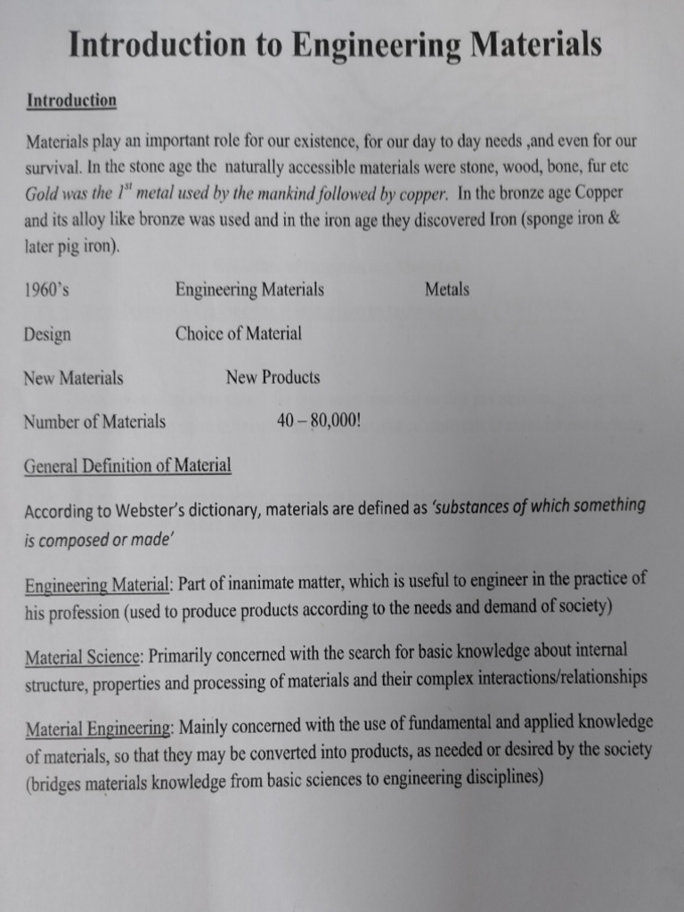 Engineering Materials | PDF