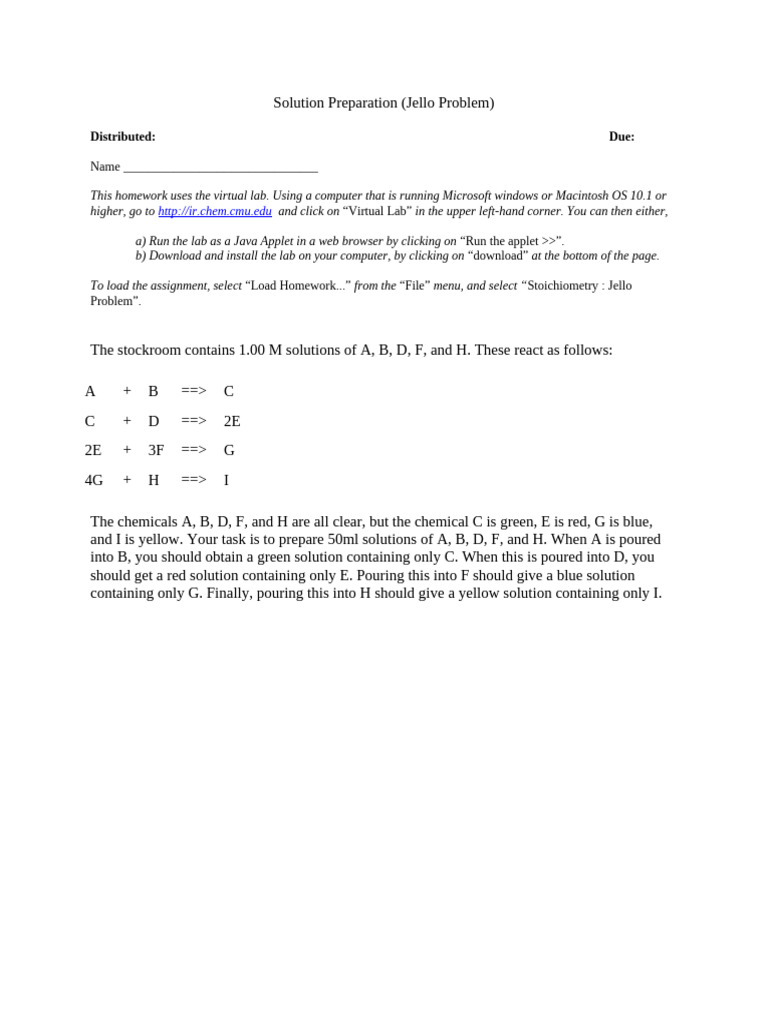 Jello (Solutionprep) K | PDF