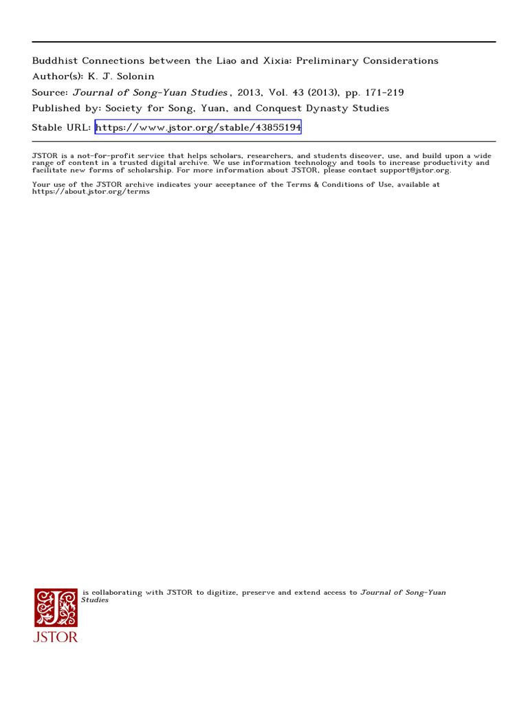 Solonin BuddhistConnectionsLiao 2013 | PDF | Indian Philosophy ...