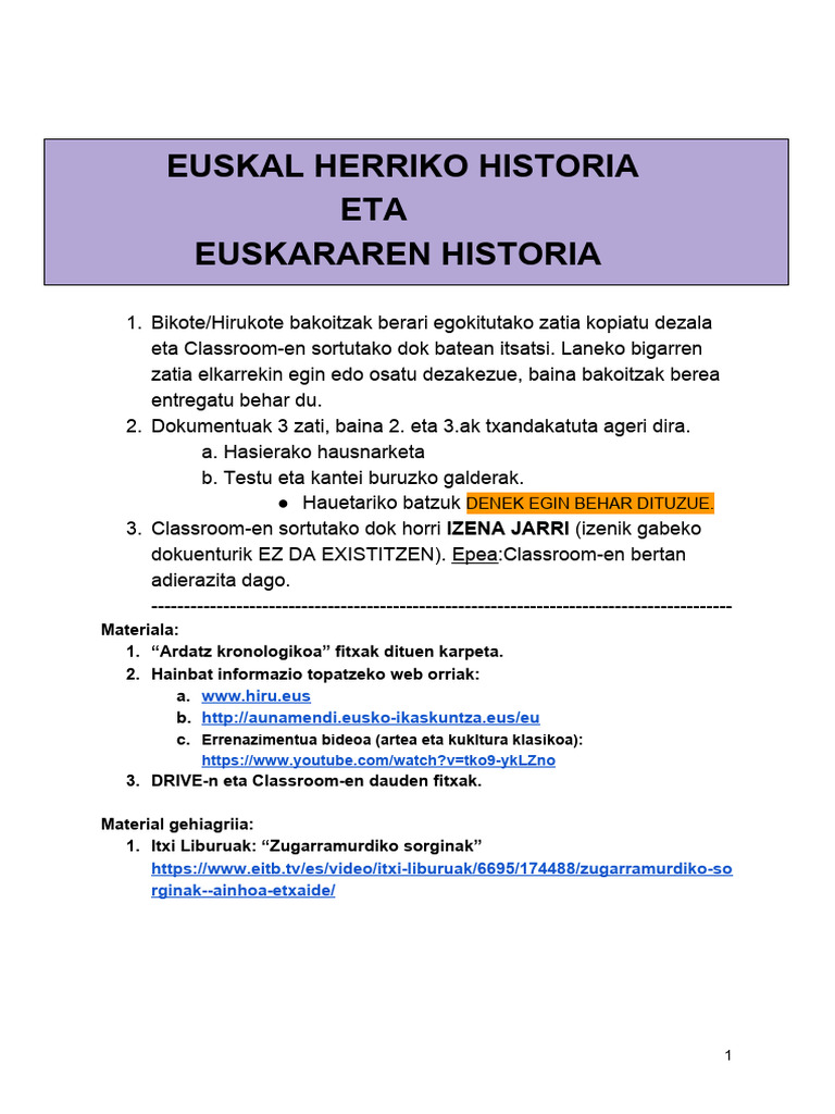 ARO MODERNOA - Aurkezpena | PDF