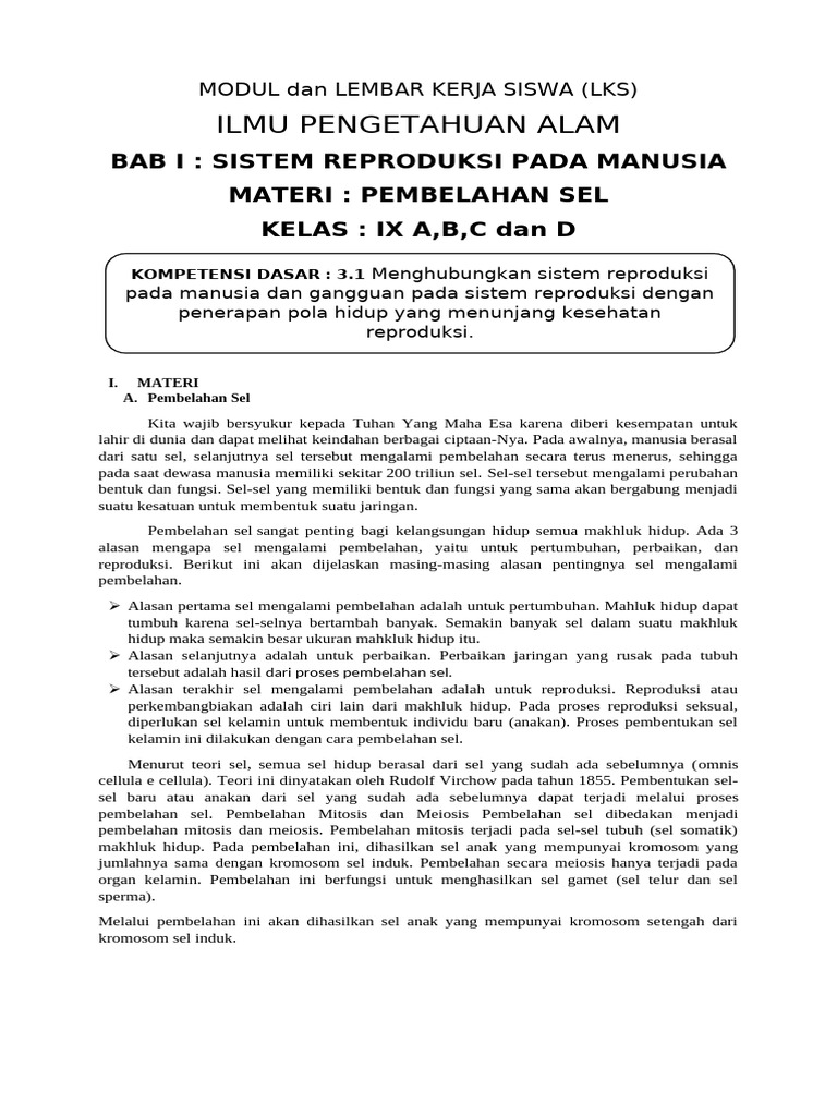 IPA kelas 9 abcd | PDF