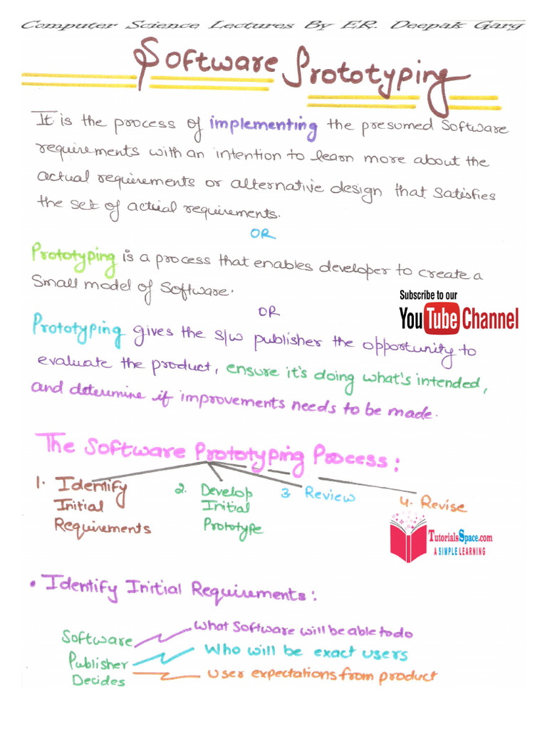 10 - Software Prototyping - Introduction - Software Engineering | PDF
