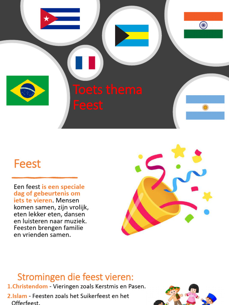 Toets Thema Feest | PDF