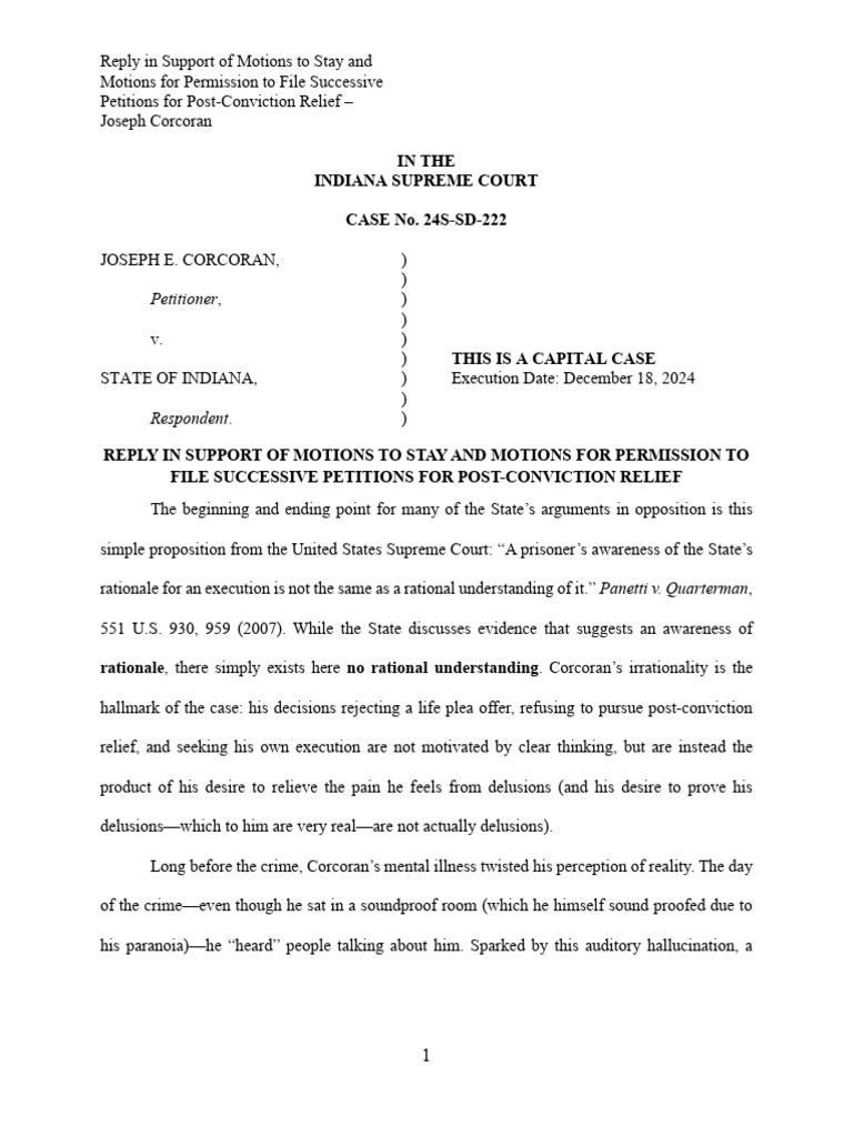 Reply in Support of Motions To Stay and Motions For Permission To File ...