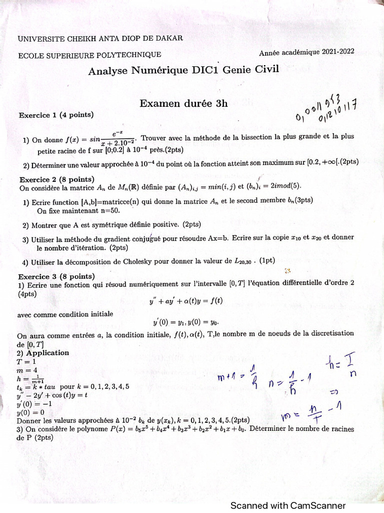 Examen Devoir | PDF