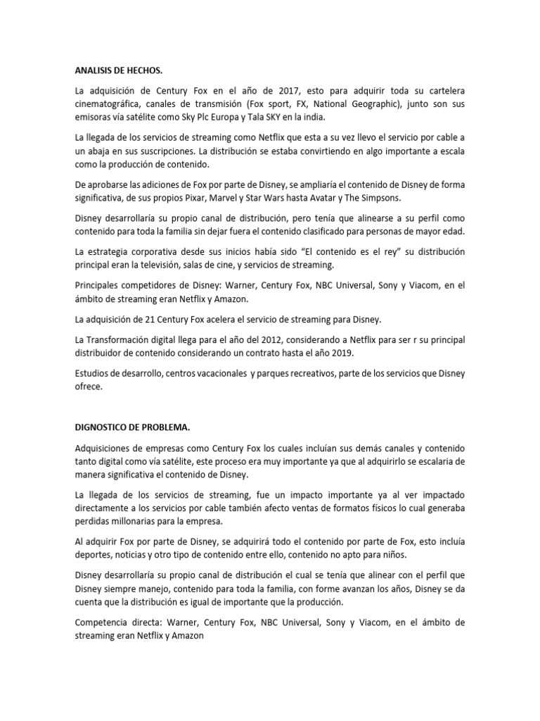 T2 - Jorge Antonio Cano Arias | PDF | La compañía Walt Disney | Netflix