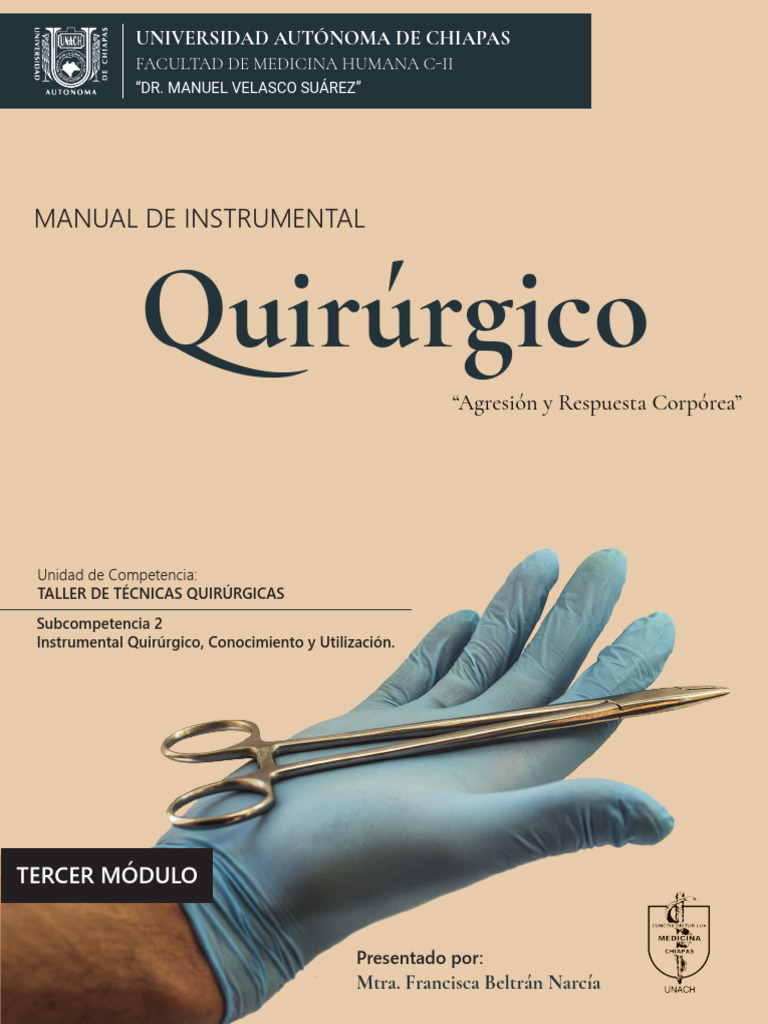 Manual de Instrumental Quirúrgico, Sofía | PDF | Cirugía | Acero