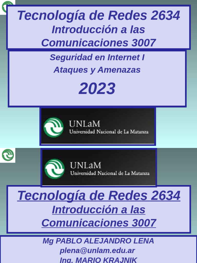 CLASE 11 - 4-1-5-Tecbared-Introcom-26-2023 - 1 | PDF | Ataque de denegación de servicio ...