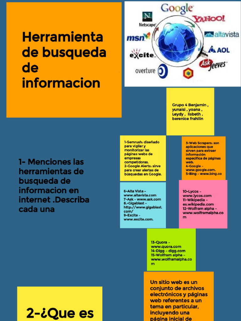 Presentacion de Herramientas de Busqueda | PDF