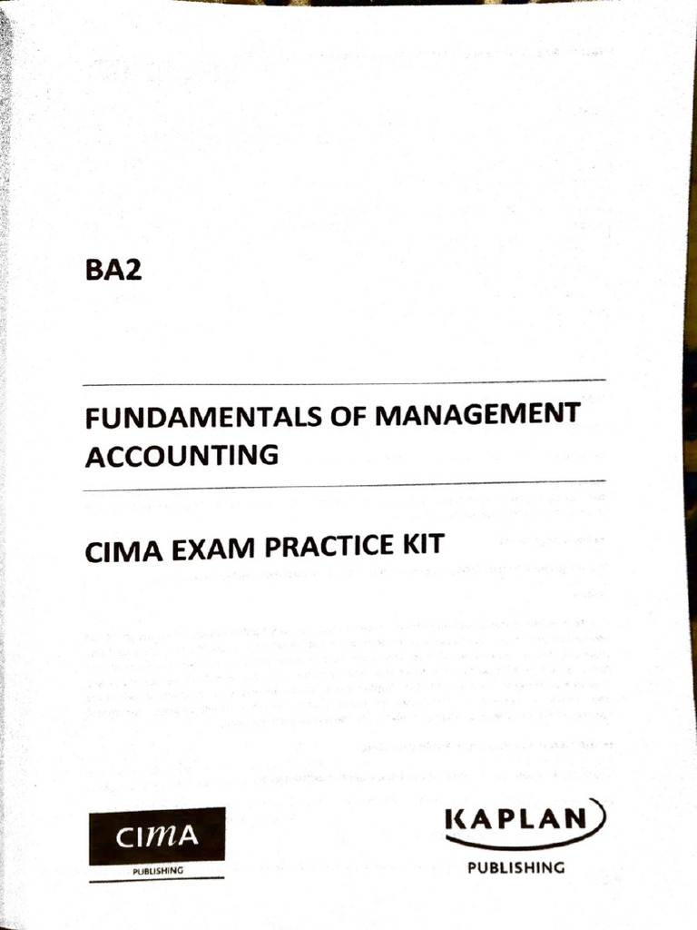 Ba2 Exam Practice Kit | PDF