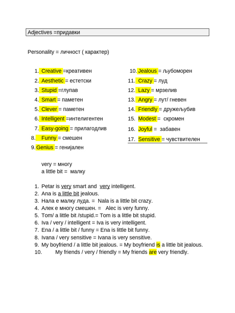 Adjectives | PDF | Semantic Units | Linguistic Morphology