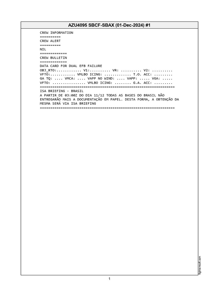 CNF-AAX AD4095 PR-AKJ 01dez | PDF | Aviation | Aircraft