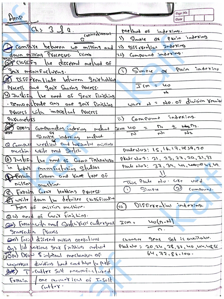 AMP 3 & 2 Important Questions - 2 - 01 | PDF