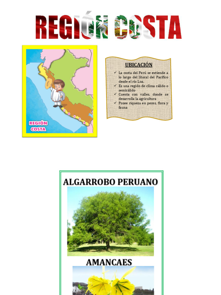 Costa del Perú: Flora y Fauna | PDF