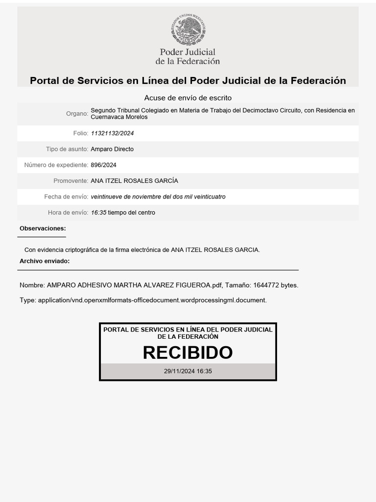 Acuse Promocion | PDF