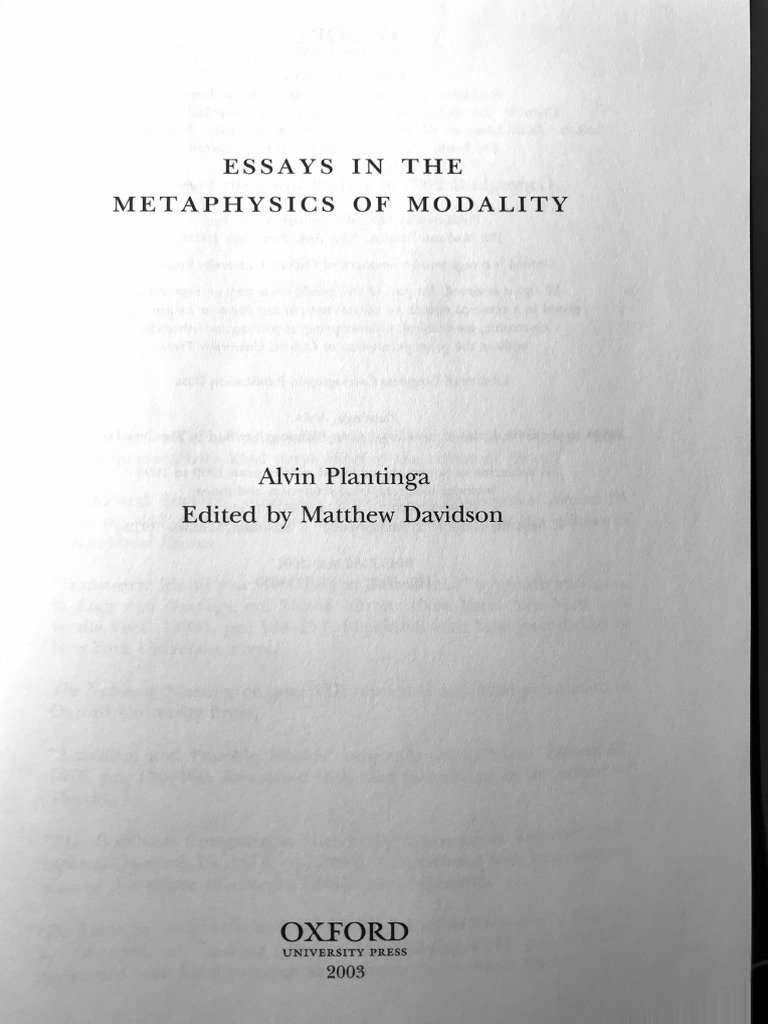 Davidson Plantinga Intro | PDF