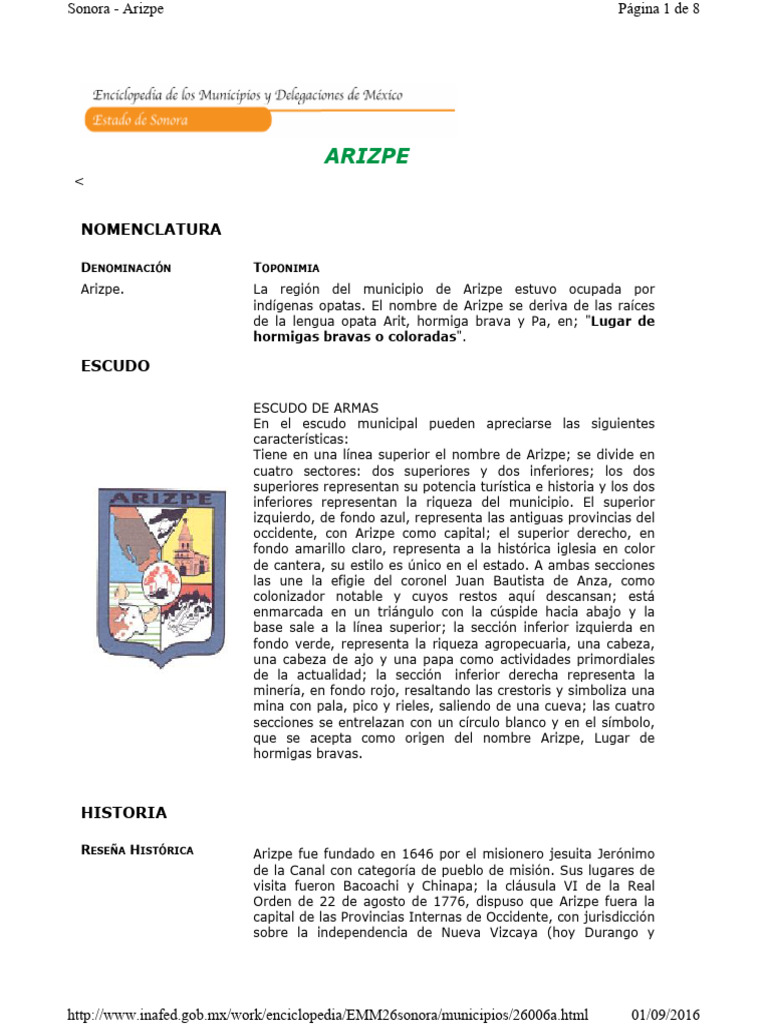 Arizpe, Sonora | PDF