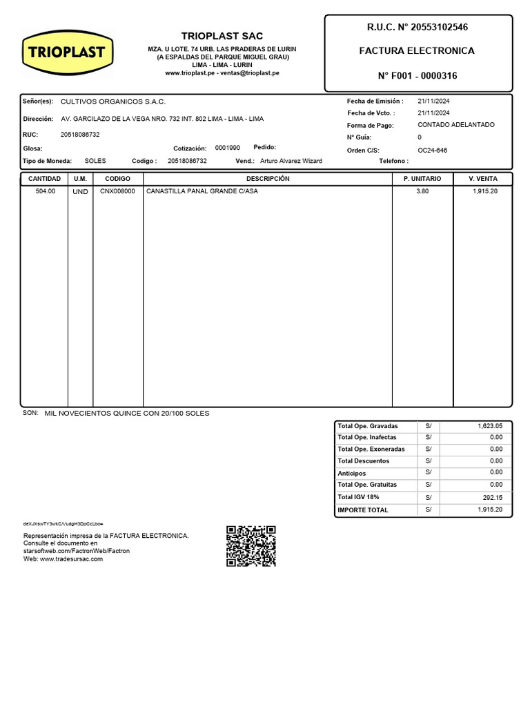 20553102546-01-F001-0000316 | PDF | Tecnología bancaria | Pagos