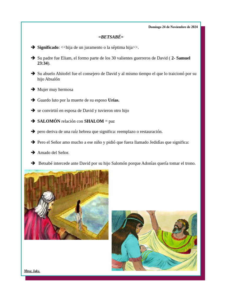 Betsabé 1 | PDF