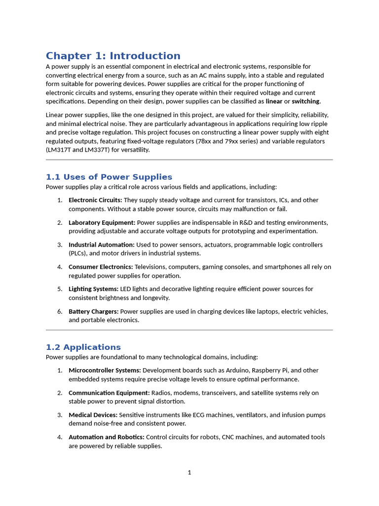 powersupply final | PDF | Power Supply | Rectifier