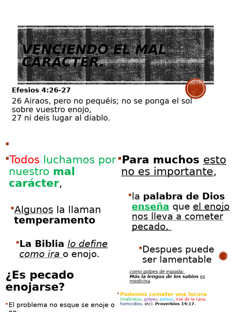 Venciendo El Mal Carácter | PDF | Creencia religiosa y doctrina