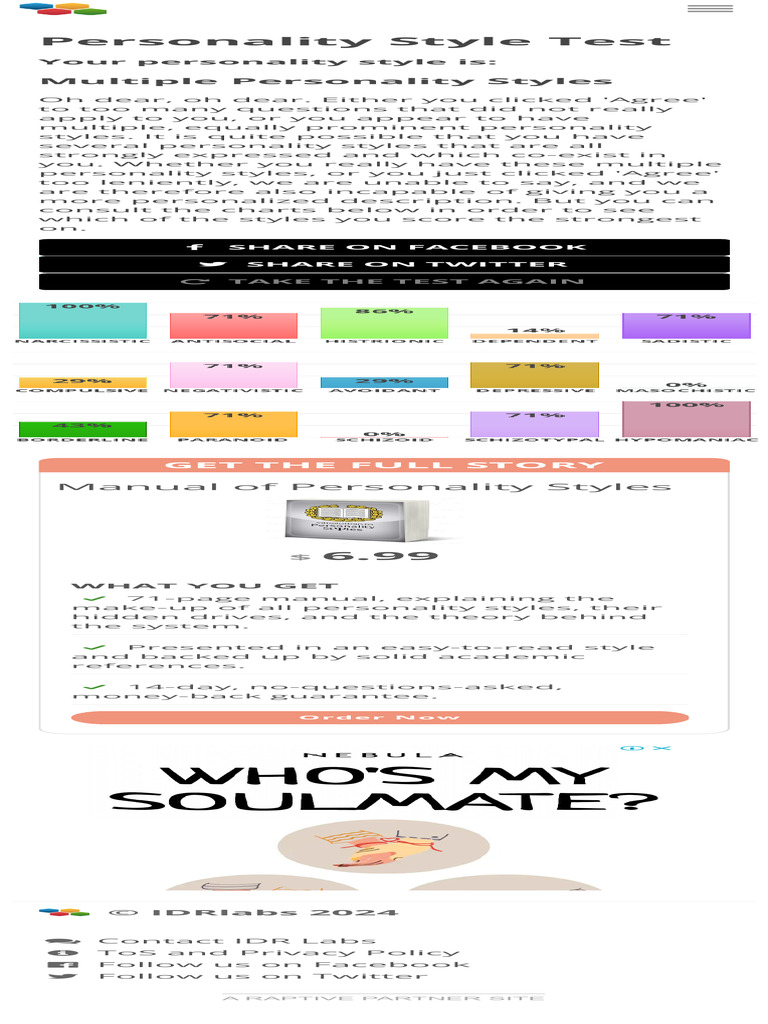 Personality Style Test | PDF