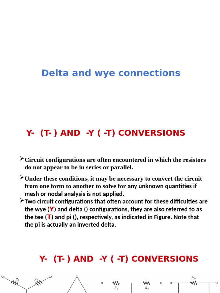 Delta and Wye Connections | PDF | Electrical Engineering | Electricity
