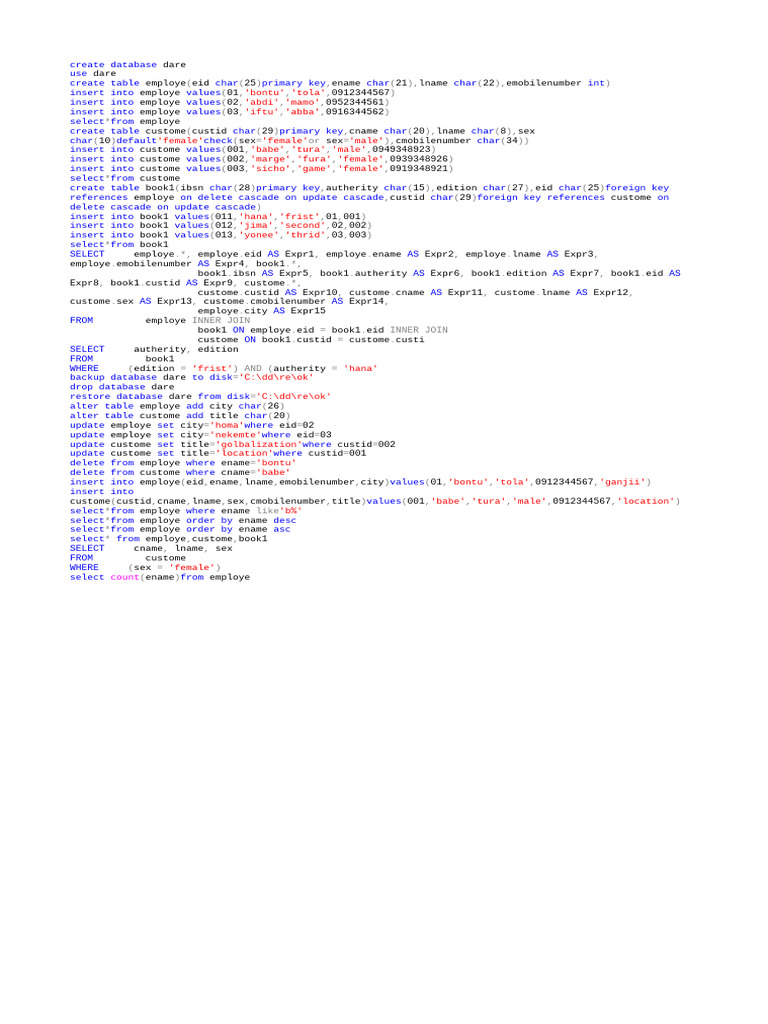 Database 1 | PDF | Data | Databases