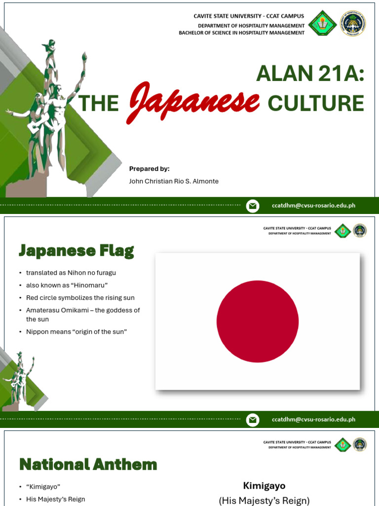 LESSON 1 - The Japanese Culture | PDF | Japan