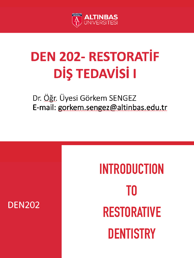 1 Introduction Lesson | PDF | Dentistry | Medical Specialties