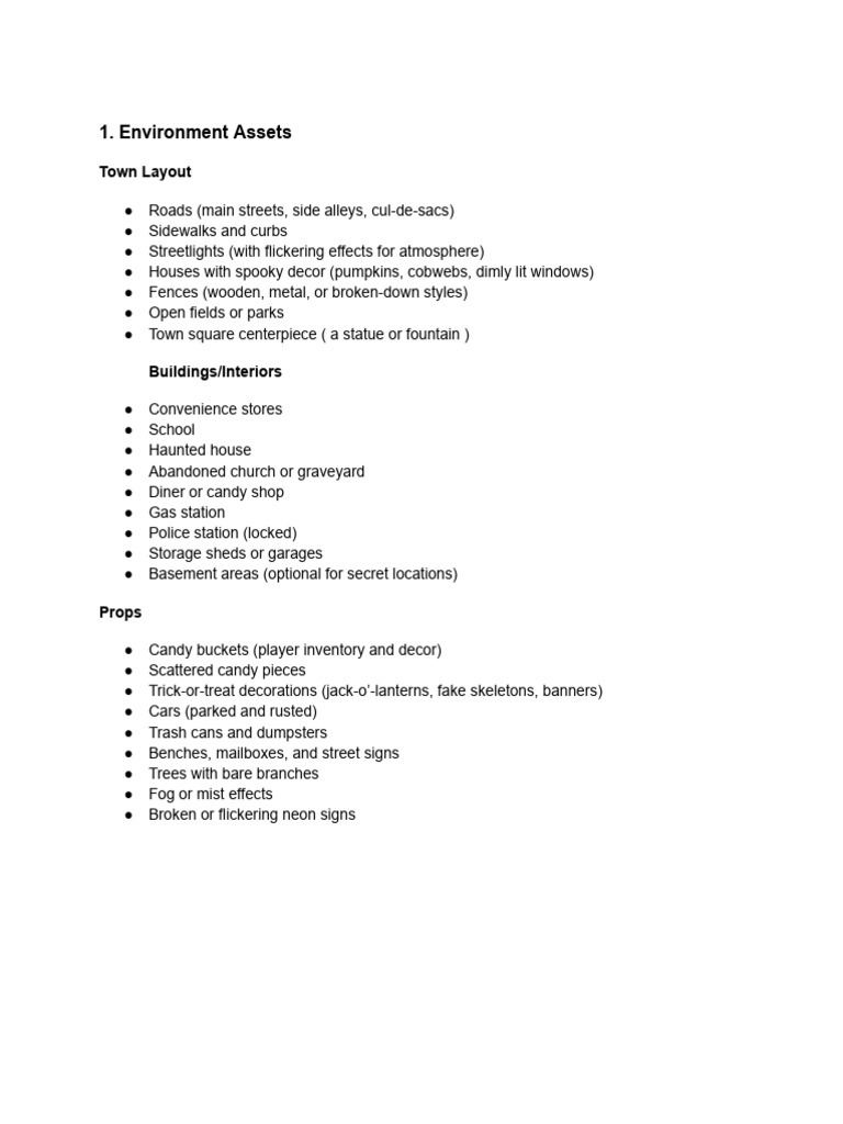Candy Game Asset List | PDF