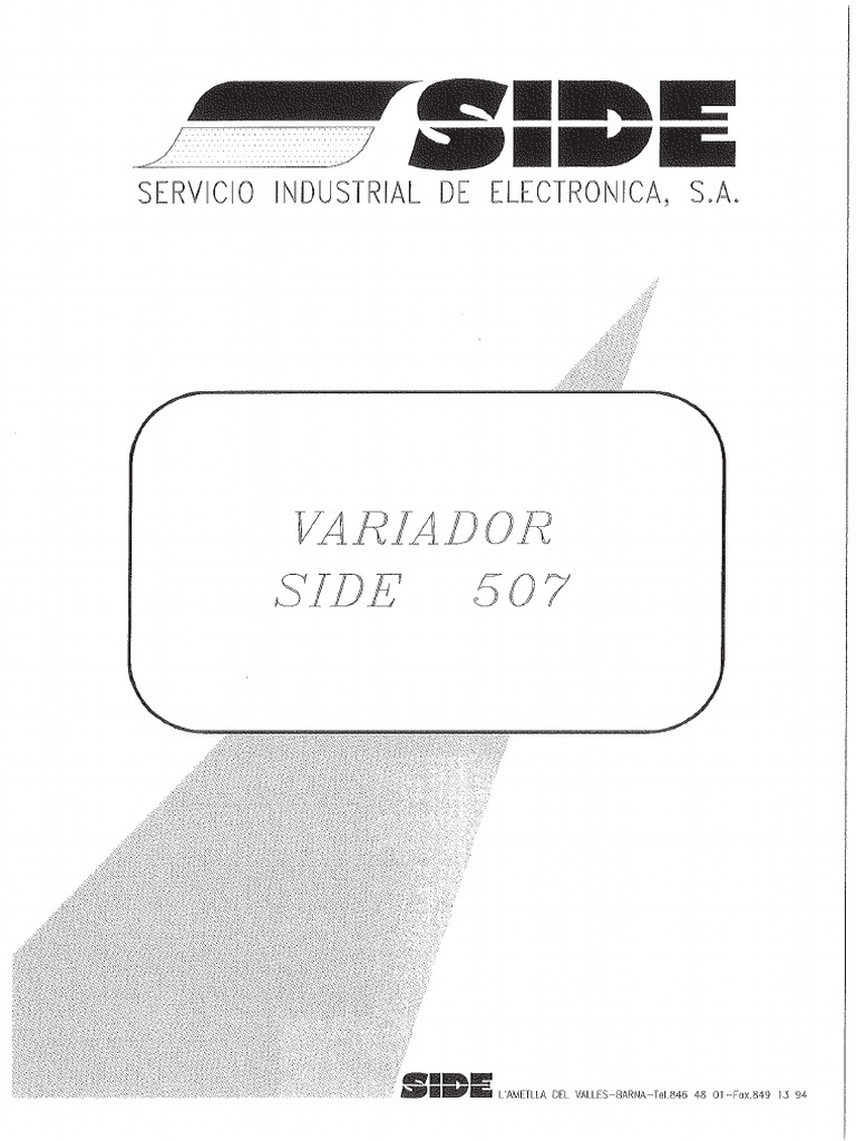 Manual Side 507-162 | PDF