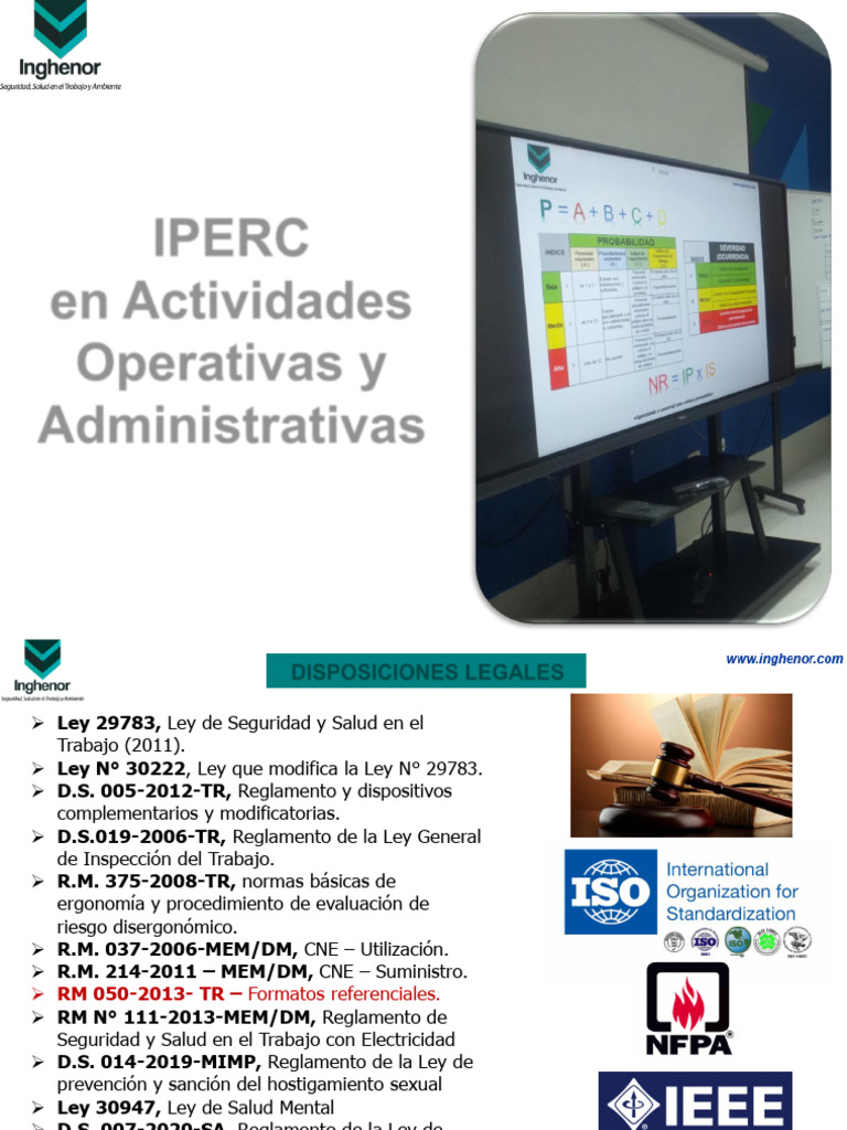 CURSO IPERC - ENOSA 2024 | PDF | Riesgo