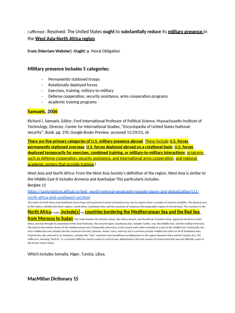 Jackson Reed WiNi Aff Barkley Forum For High Schools Round 3 | PDF | Al ...