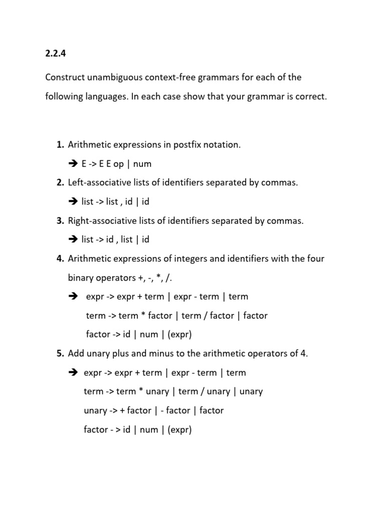 اهم الاسئله للميد | PDF | Parsing | Syntax (Logic)