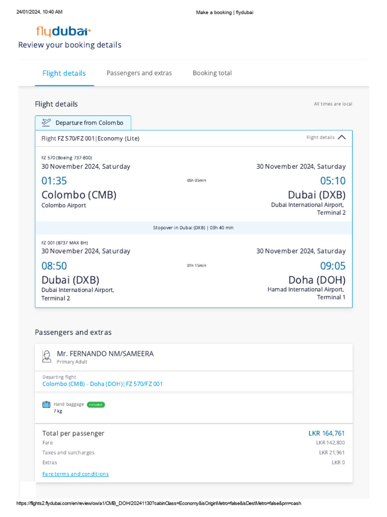 Make A Booking - Flydubai | PDF | Transport | Aircraft