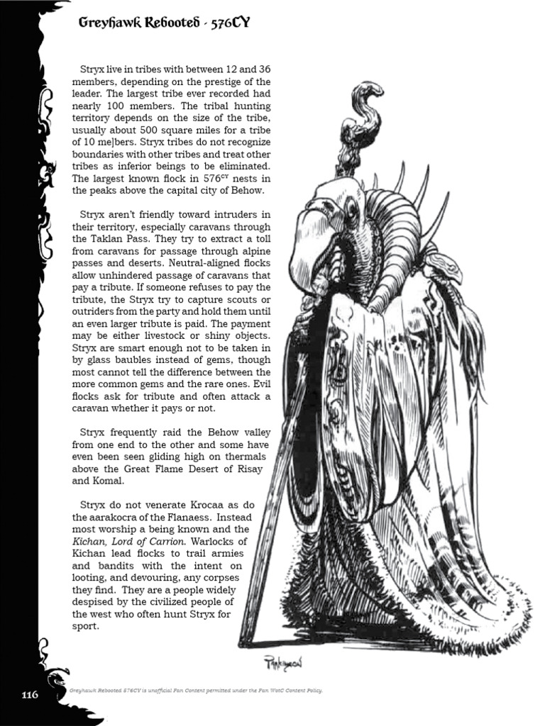 Stryx Tribes in Greyhawk Rebooted | PDF