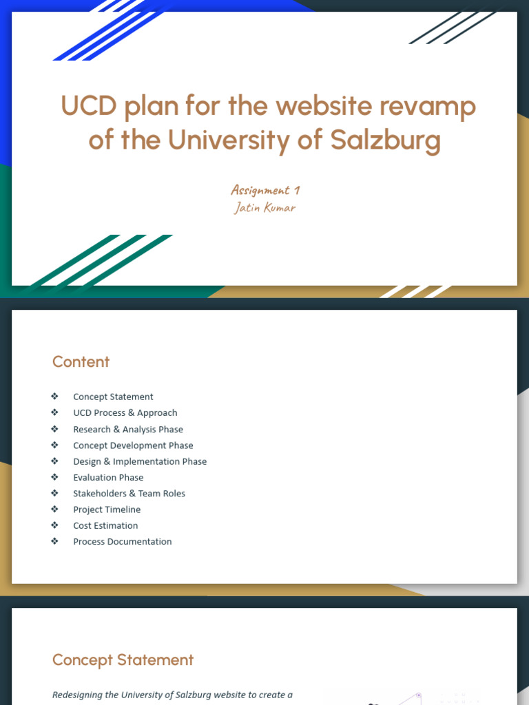 UCD Plan for University Website Revamp | PDF | Usability | Software ...