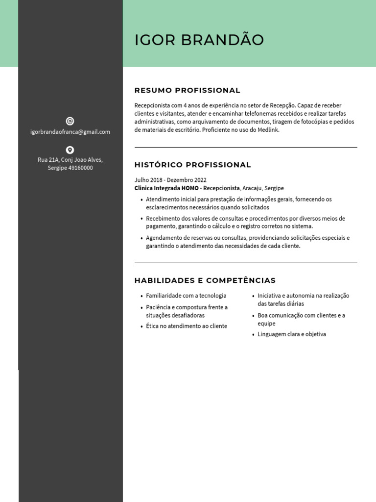 Igor Curriculo 2 | PDF