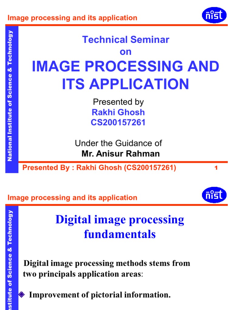 Image Processing and Its Application | PDF | Fourier Transform | Data Compression