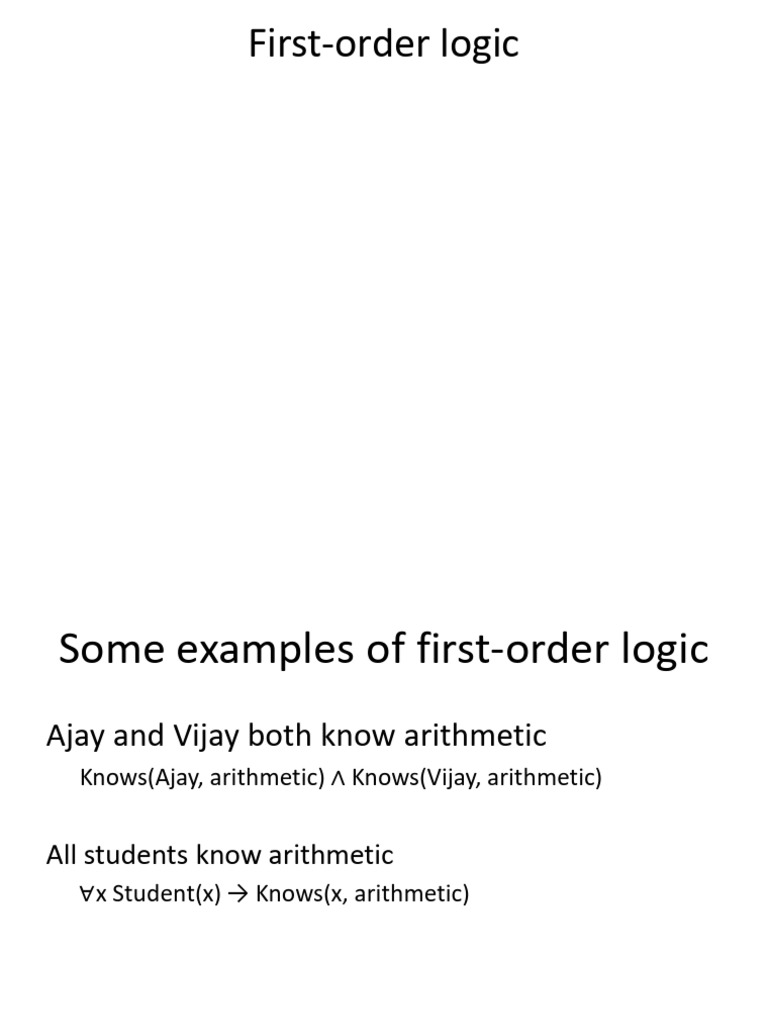 Unit 4 Logical Reasoning | PDF | First Order Logic | Logic