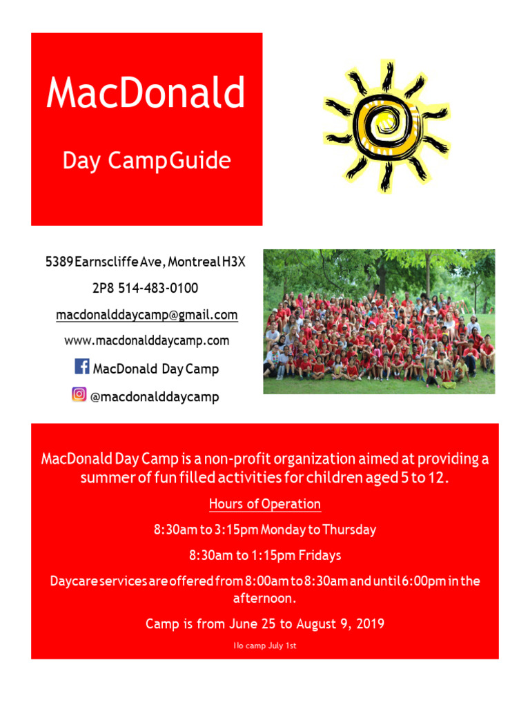 Macdonald Day Camp Manual 09 | PDF
