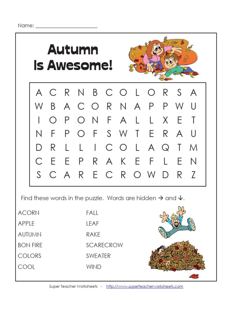 Autumn-Wordsearch | PDF