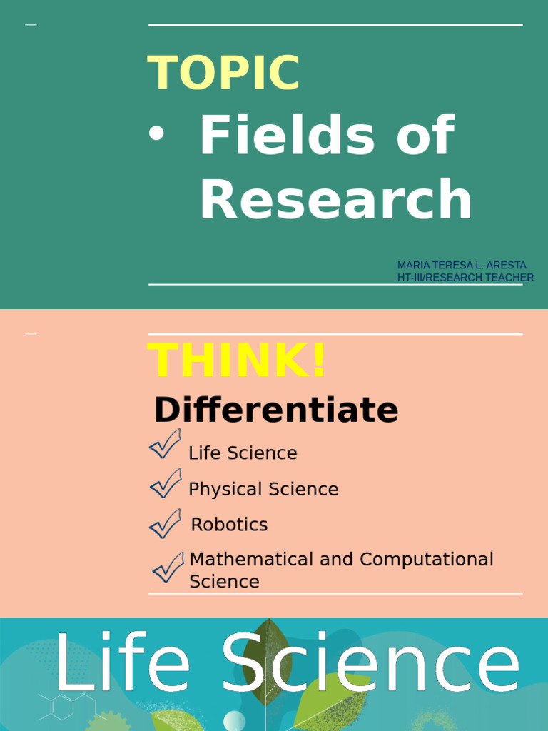 Research Fields Overview | PDF