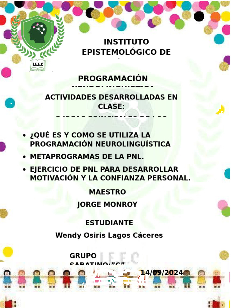 PNL: Motivación y Metaprogramas Efectivos | PDF | Programación ...