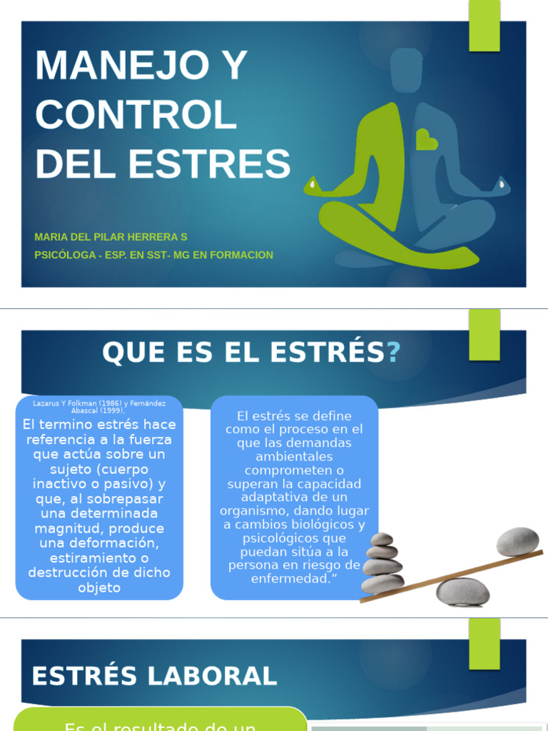 Manejo del Estrés Laboral Efectivo | PDF | Estrés (biología) | Dolor